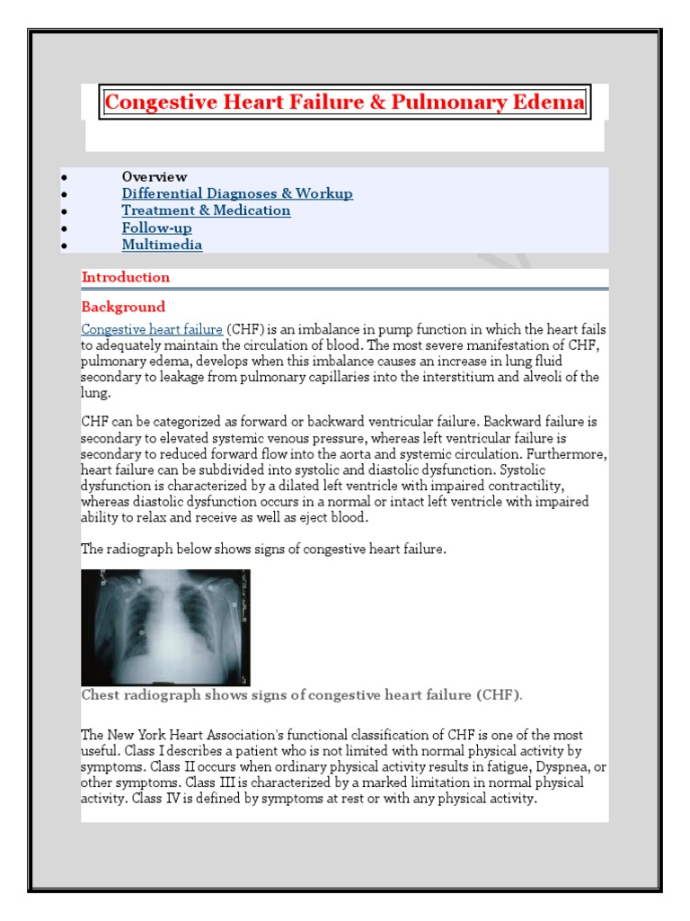 Congestive Heart Failure | Download Free PDF | Heart Failure ...