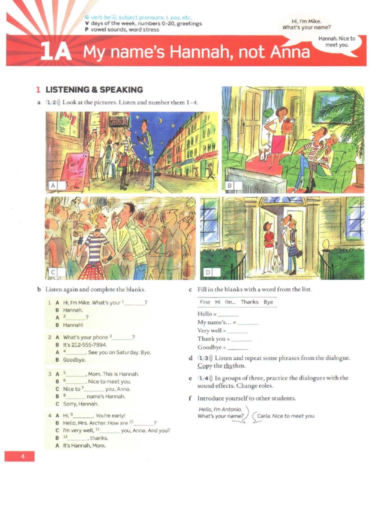 Unit 1 - Student's Book | PDF | Plural | Semantic Units