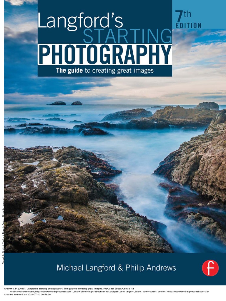 Langford's Starting Photography The Guide To Creat... - (Cover) | PDF ...