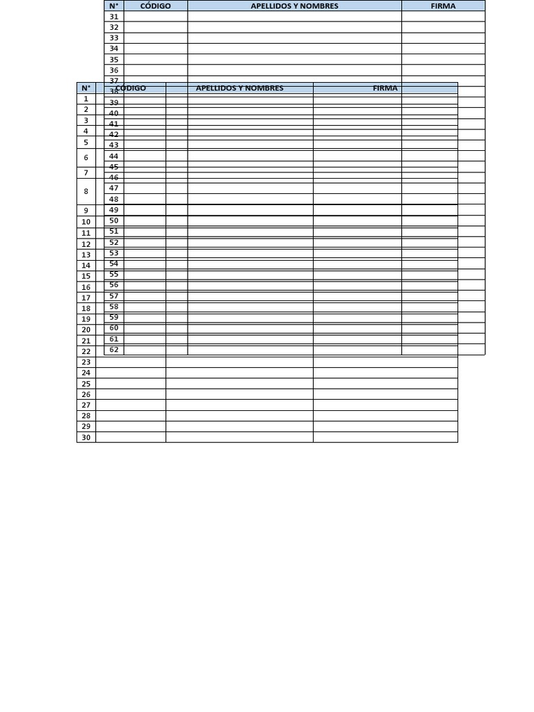 Formato para Firma de Estudiantes | PDF