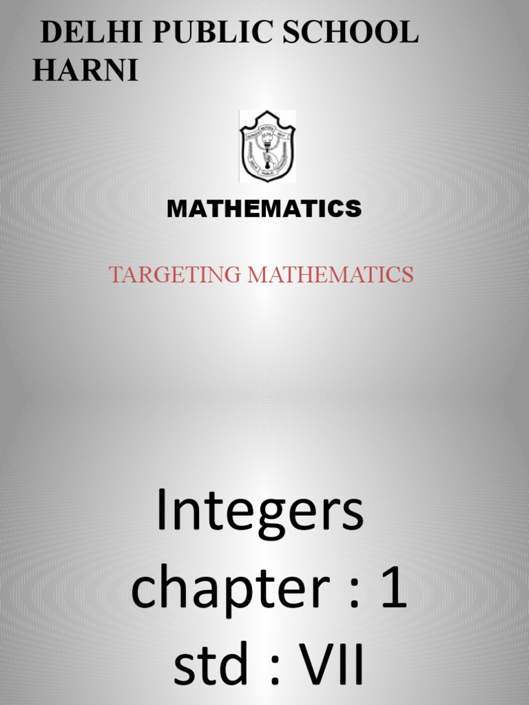 Delhi Public School Harni: Mathematics | PDF | Division (Mathematics) | Multiplication