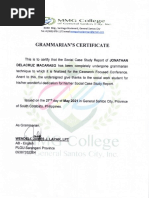 Certificate of Appreciation-Panelist | PDF | Wellness