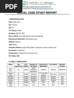 Social Case Study Report DSWD | PDF | Accessibility | Disability
