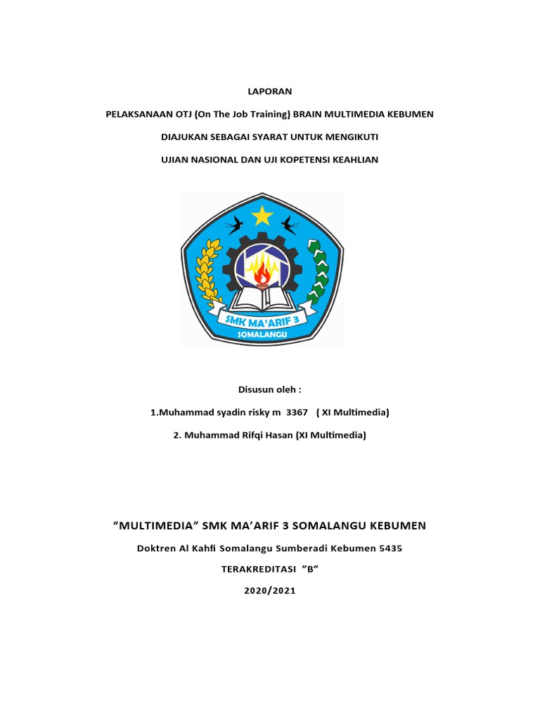 Laporan Ojt Sadin | PDF