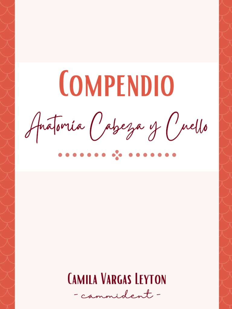 Compendio Anatomía Cabeza Y Cuello Pdf Cráneo Anatomía Humana