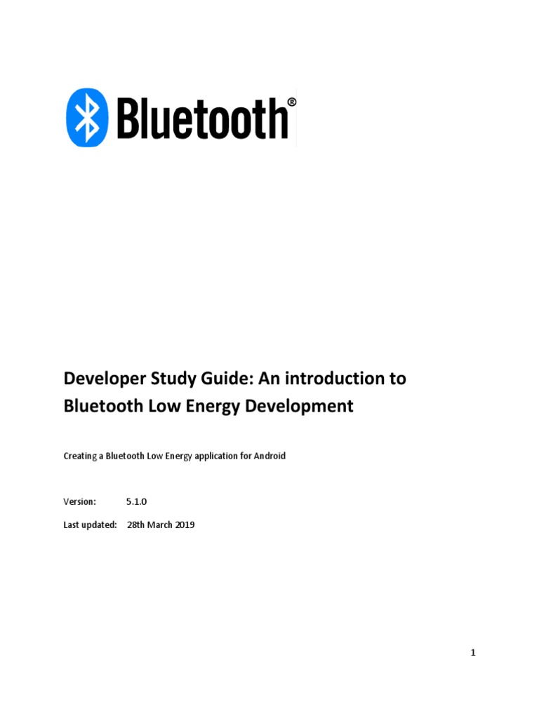 Bluetooth LE Developer Study Guide - Hands-On Lab (Android) V5.1 | PDF | Bluetooth | Android ...
