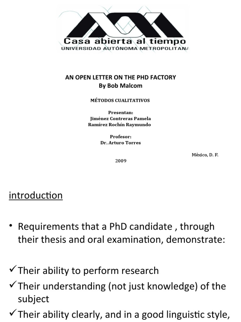 An Analysis of the Structure and Requirements for Making an Original ...