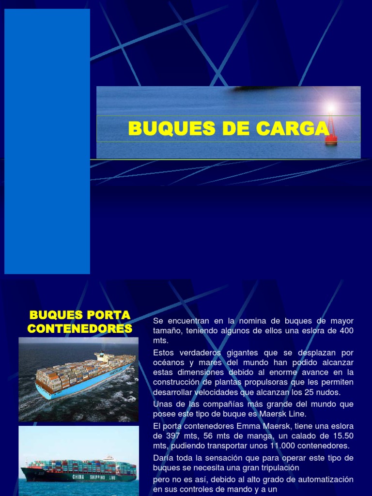 Tipos de Buques de Carga y Su Uso | PDF | Barcos | Hélice