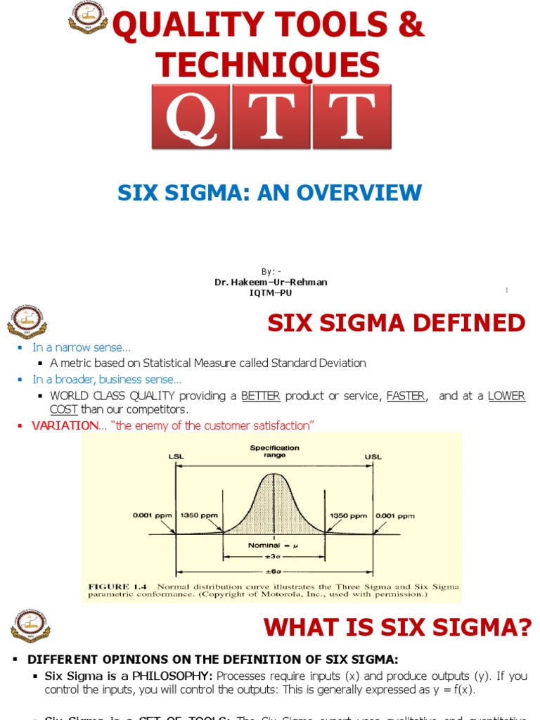 Six Sigma-An Overview-1 | PDF | Six Sigma | Standard Deviation