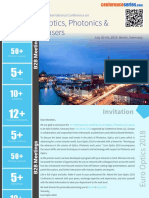 OPAL 2025: Optics, Photonics & Lasers Conference | PDF | Photonics | Laser