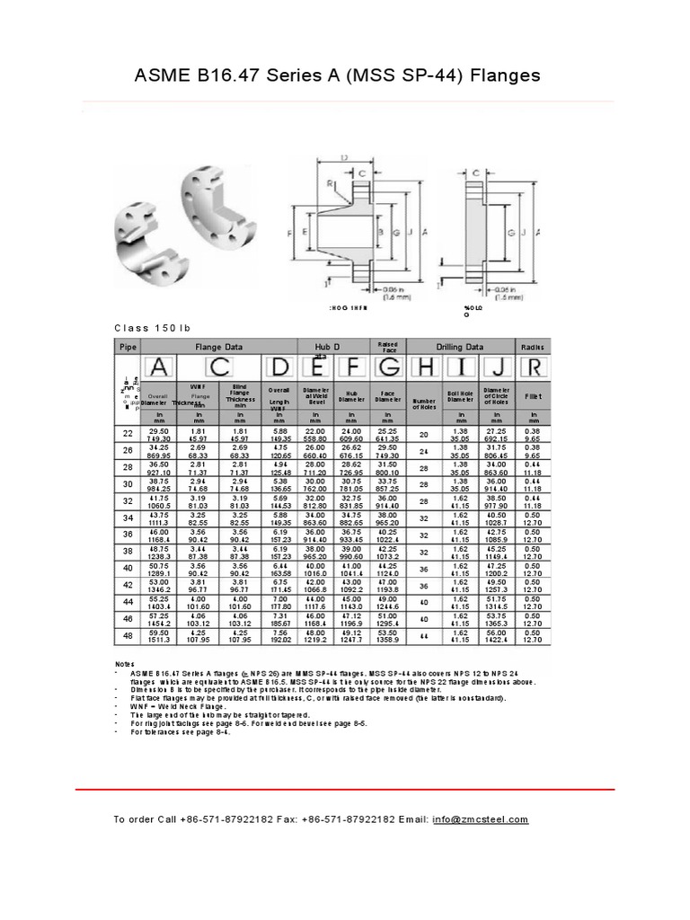 Asme b1647 Series A Flange | PDF | Pipe (Fluid Conveyance) | Building ...