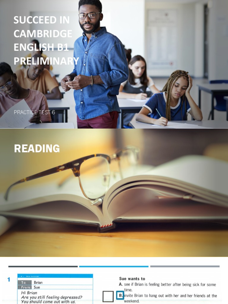 Succeed in Cambridge English B1 Preliminary - Practice Test 6 | PDF ...
