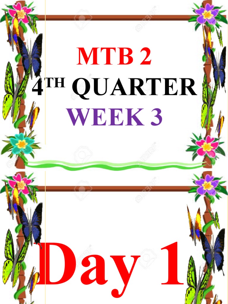 MTB 4th Quarter Week 3 | PDF