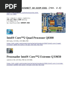 Pegatron Corporation 2AB6 Mainboard Specs | PDF