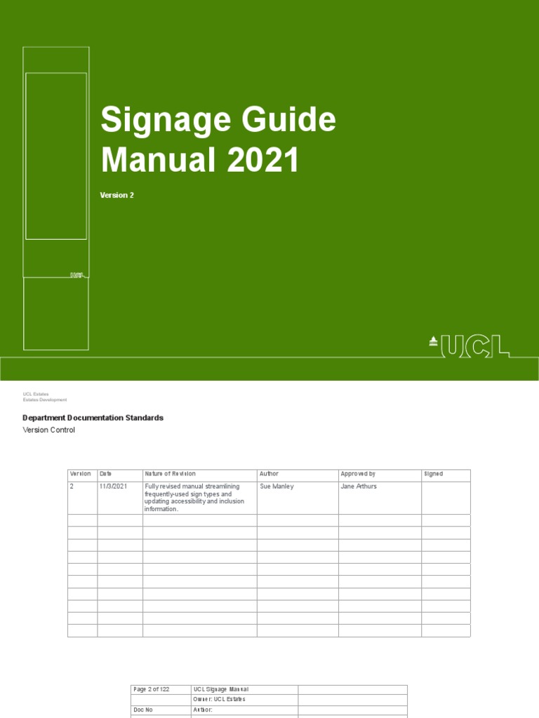 Signage Guide Manual 2021 | PDF | Typefaces | Typography