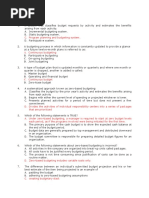 Budgeting Quiz and Answers Guide | PDF | Budget | Expense