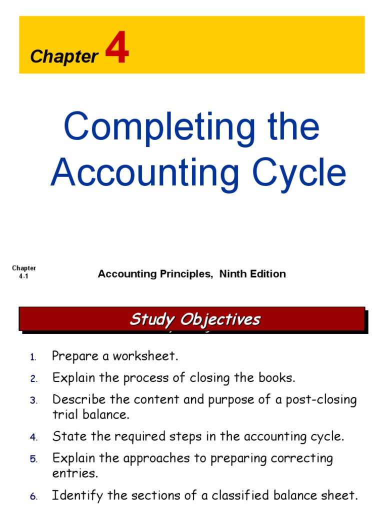Completing The Accounting Cycle: Accounting Principles, Ninth Edition | PDF | Balance Sheet ...