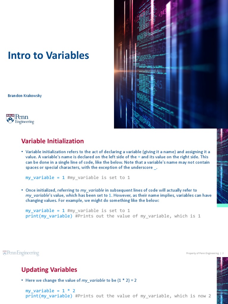 An Introduction to Variable Initialization and Updating in Programming ...
