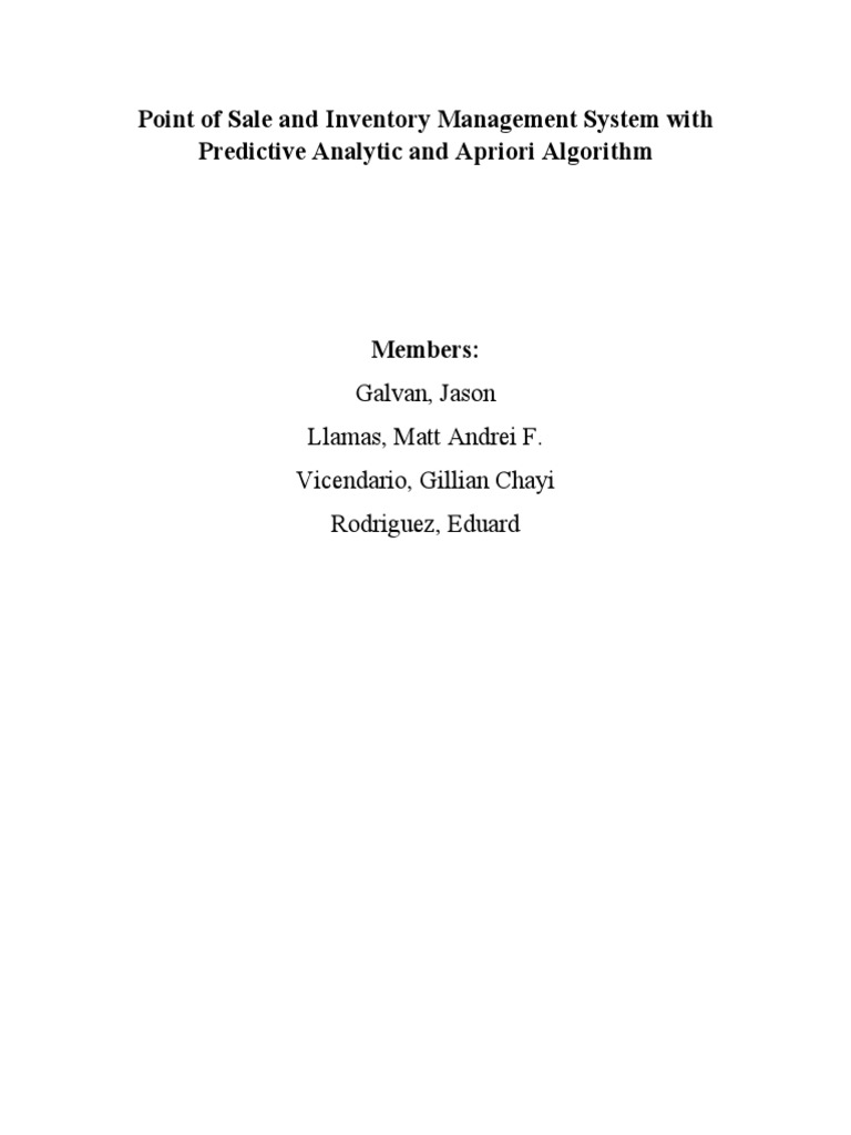 Milktea System Docu Chapter 1 5 | PDF | Inventory | Point Of Sale