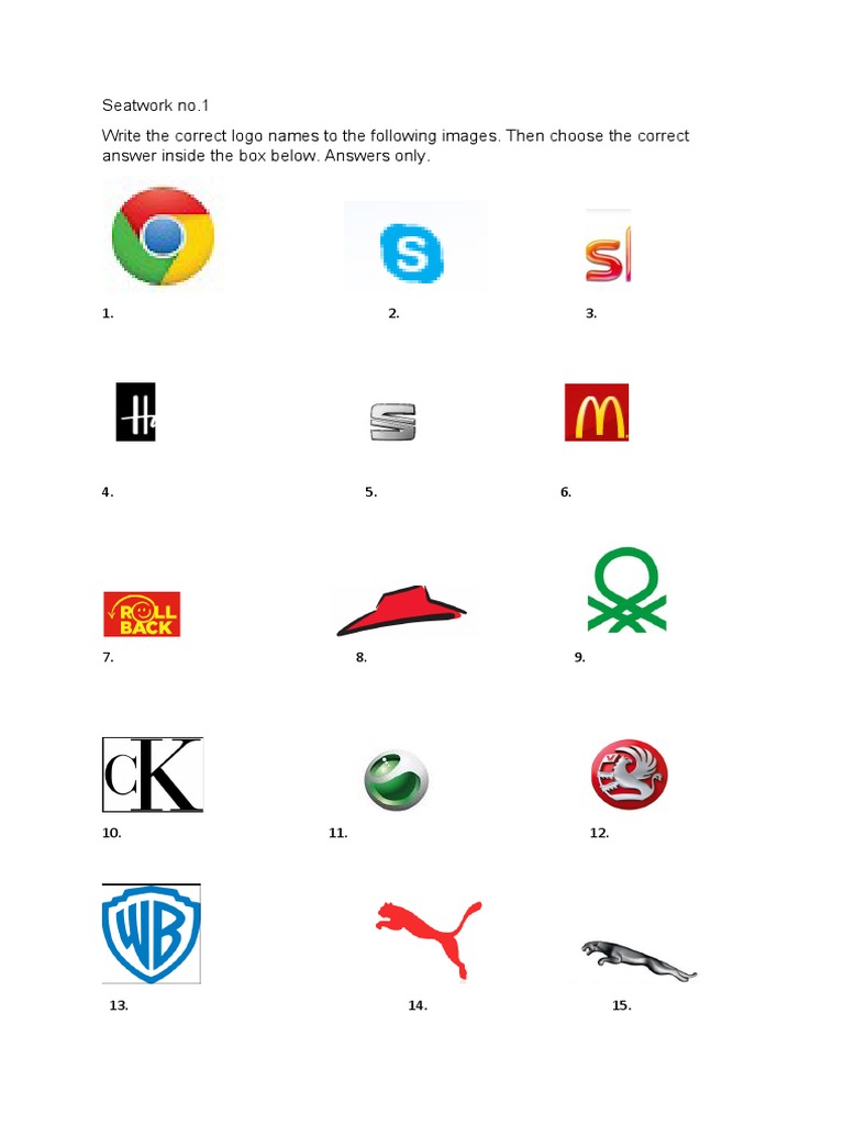 Logo-Quiz-Grade 6 Arts | PDF