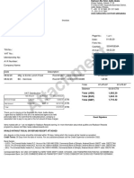 Hotel Room Invoice Template | PDF