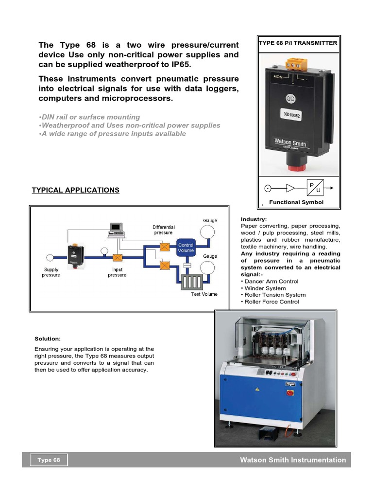 A2006 126 Type 68 Datasheet Issue A Draft 2 | PDF | Power Supply | Wire