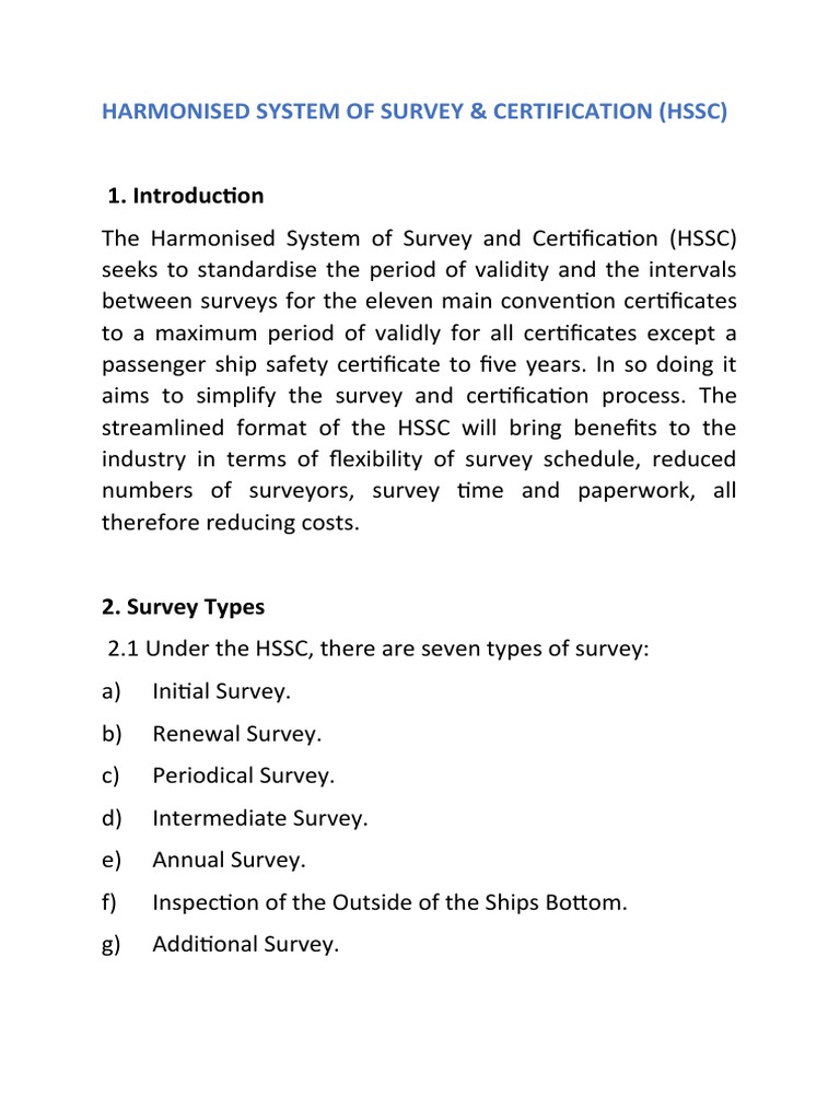 HSSC - Explained | PDF | Ships