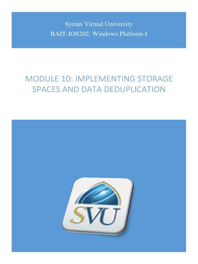 Module10-Implementing Storage Spaces | PDF | Computer Data Storage ...