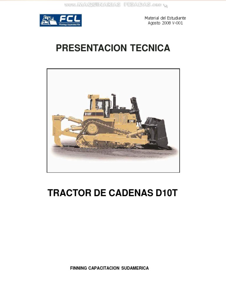 Manual Bulldozer D10T Caterpillar Cat | PDF | Transmisión (Mecánica ...