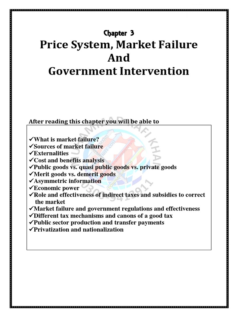 7.market Failure and Govt. Intervention | PDF | Taxes | Externality