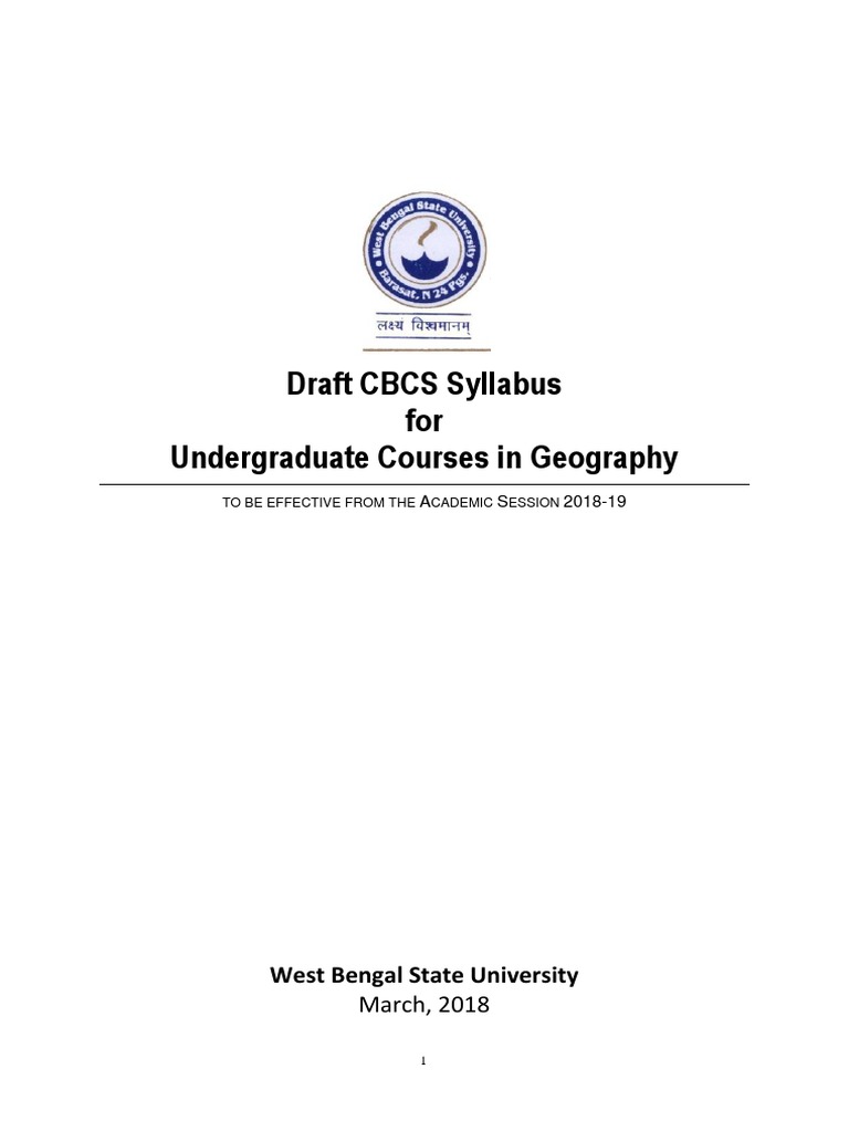Geography Syllabus for Undergrads | PDF | Geographic Information System ...