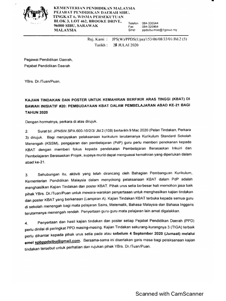 Kajian Tindakan & Poster Untuk KBAT Di B | PDF