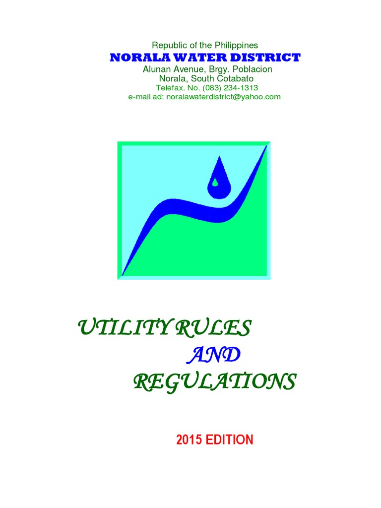 Utility Rules Regulations: Norala Water District | PDF | Theft | Fires