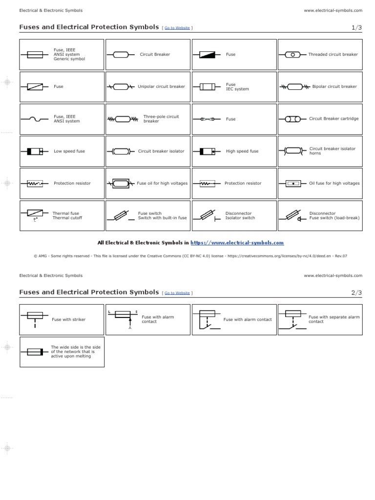 Electrical Fuse Symbol