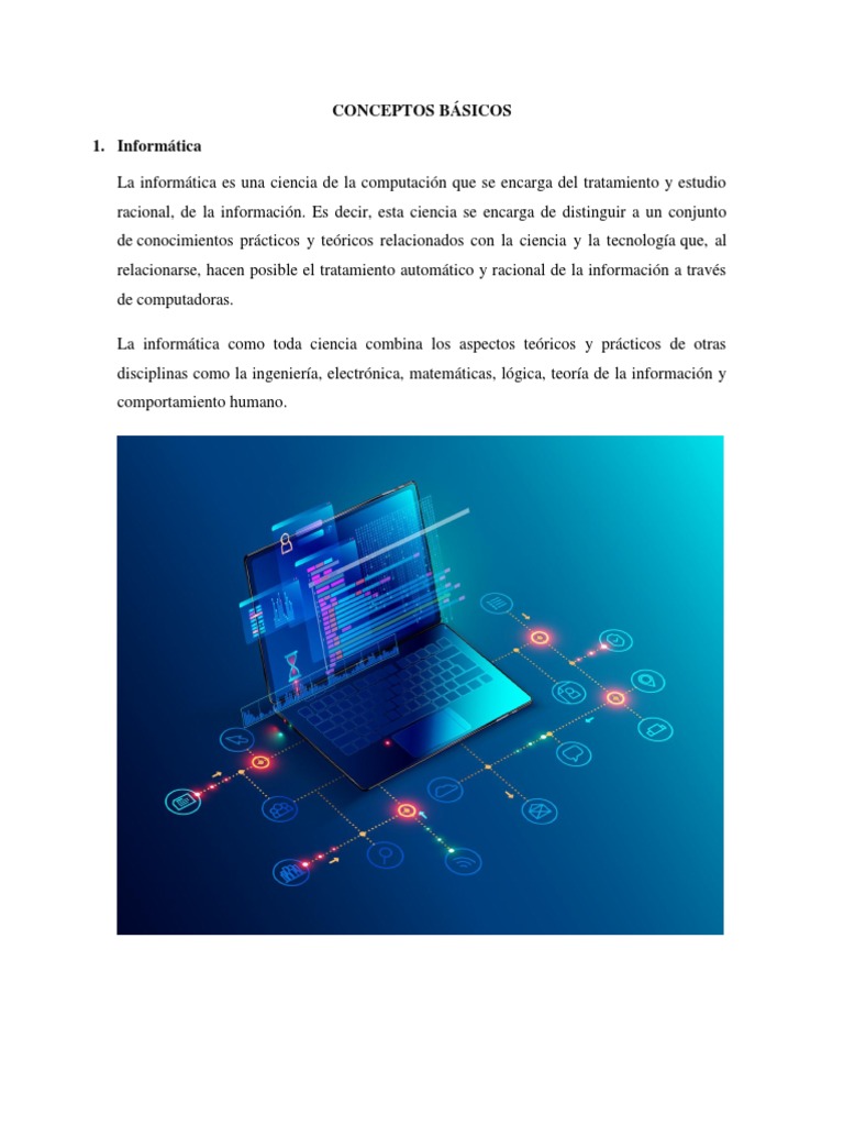 Conceptos Básicos | PDF | Informática | Hardware de la computadora