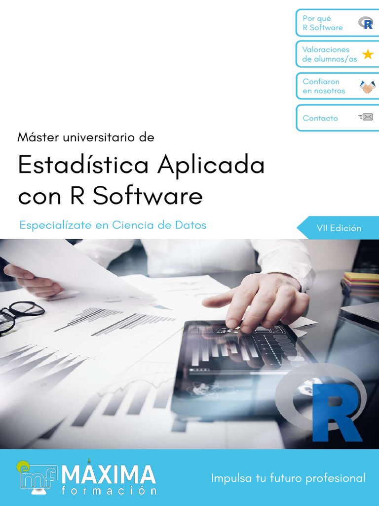 2018 Master de Estadistica Aplicada Con R Software Maxima Formacion ...