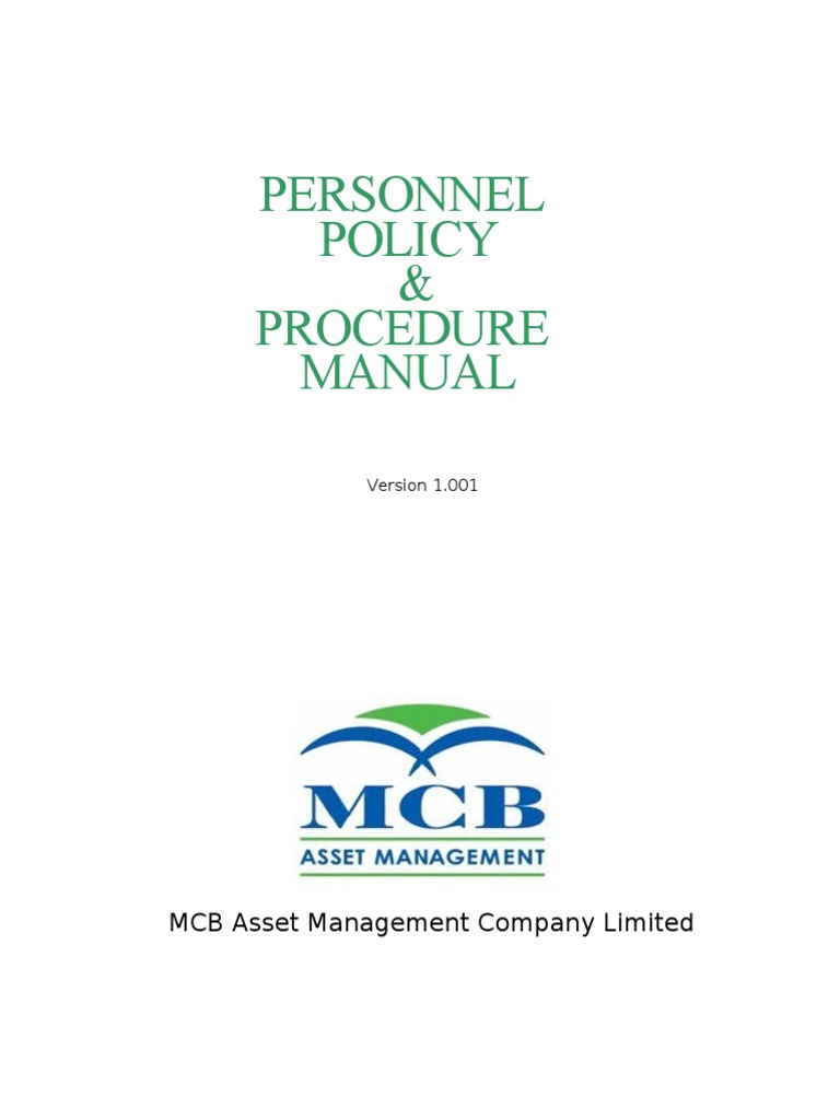 Personnel Policy & Procedure Manual | Employment | Salary
