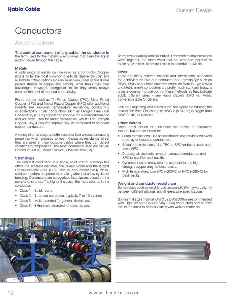 Conductors Classes | PDF | Wire | Electrical Conductor