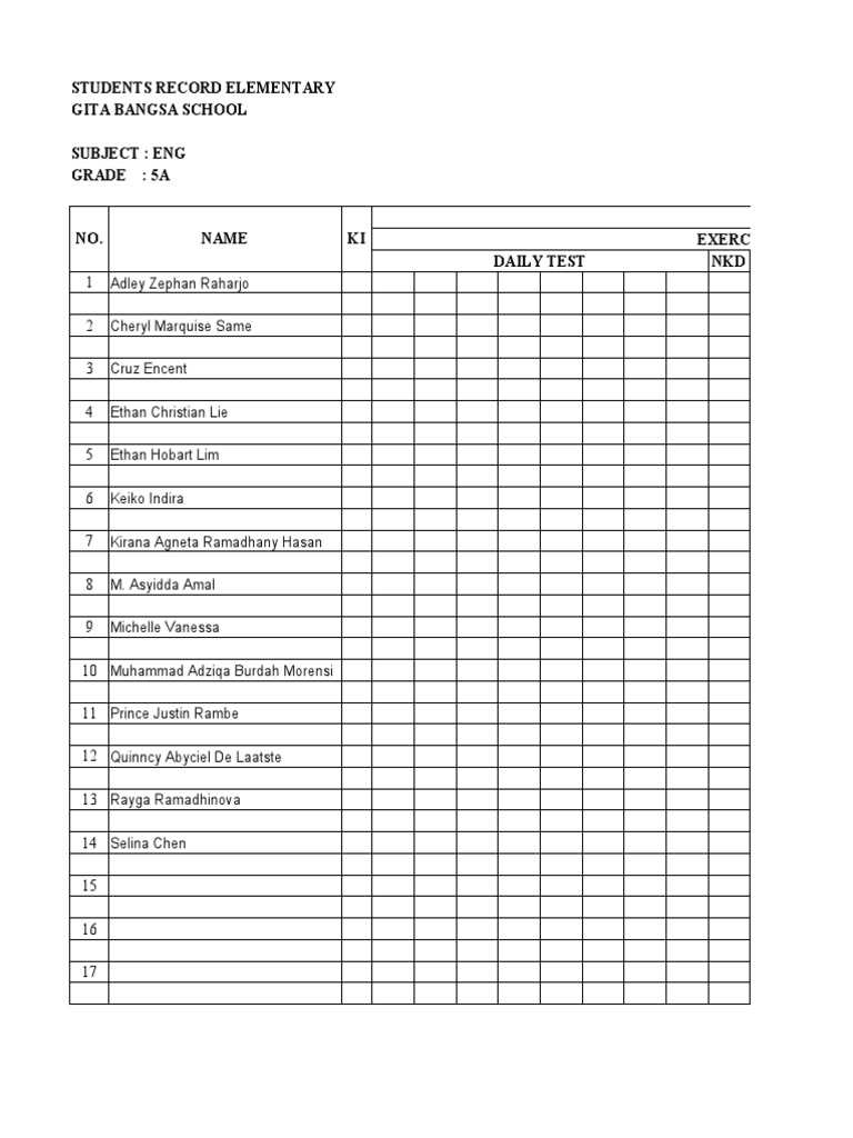 English (SCR Sheet) | PDF
