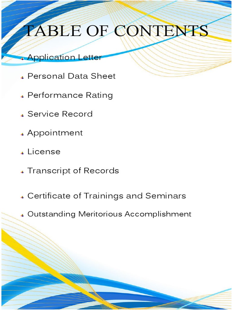 TABLE OF CONTENTS For Master Teacher | PDF