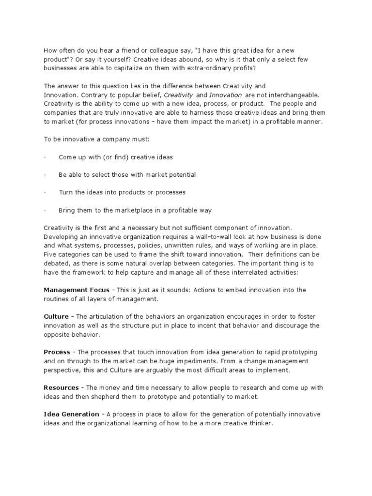 Dummy | PDF | Creativity | Innovation