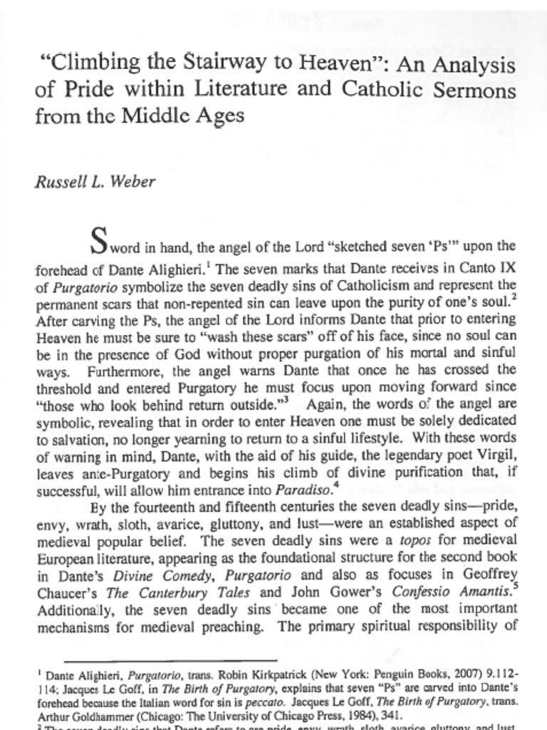 2013 - Russell L Weber | PDF | Divine Comedy | Christianity