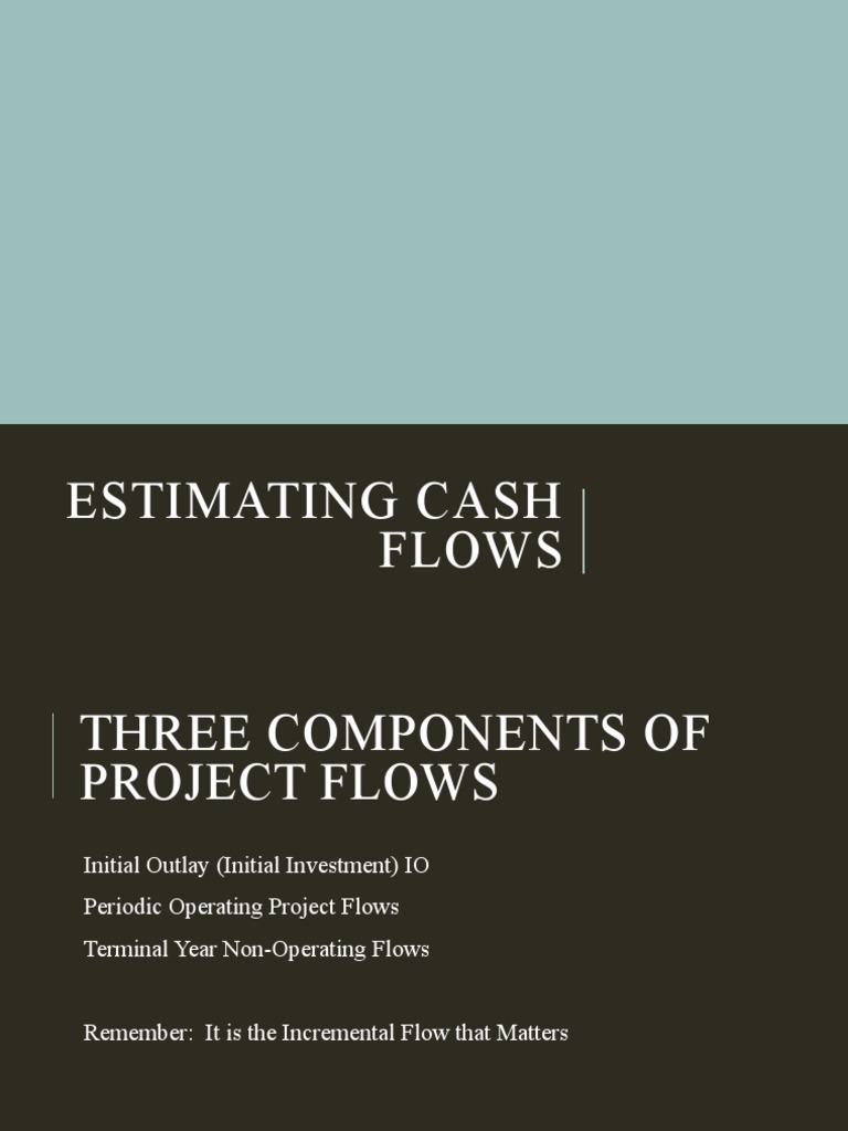 Estimating Cash Flows | PDF | Depreciation | Book Value