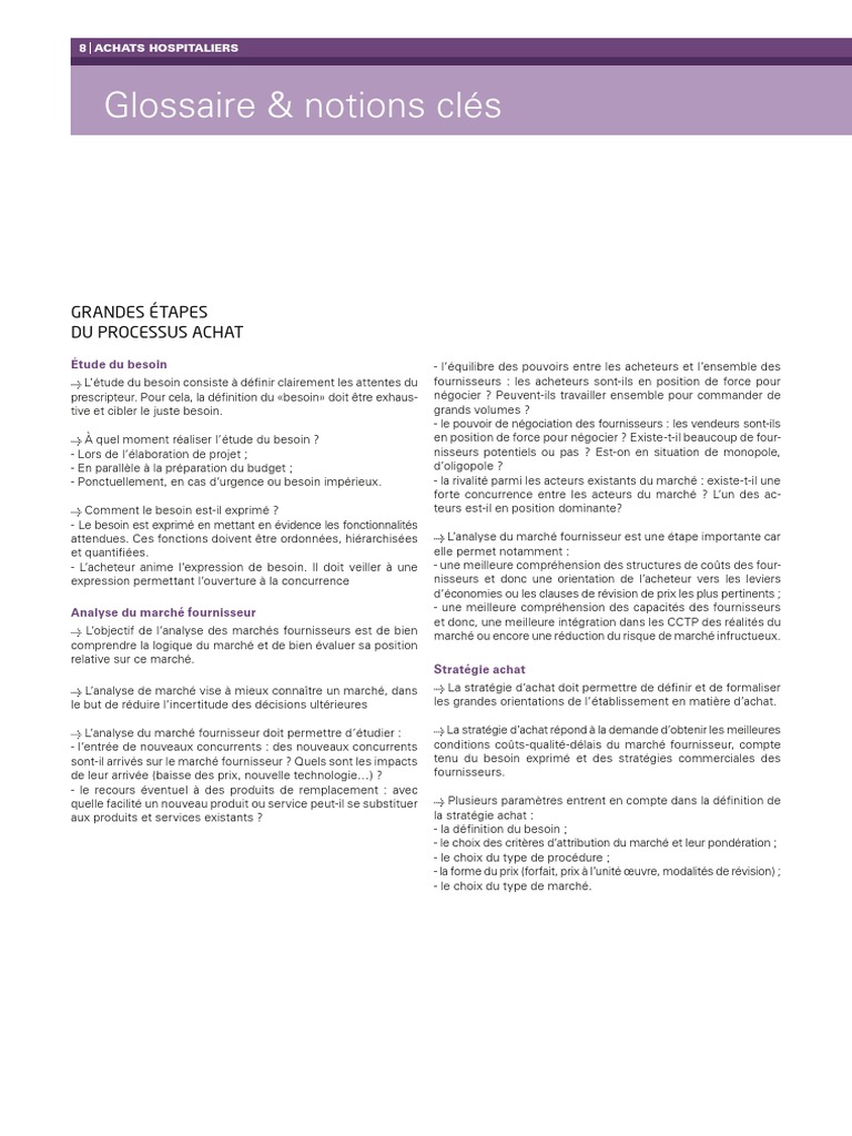 Grandes Etapes Du Processus Achat | PDF | Marché (Économie) | Monopole