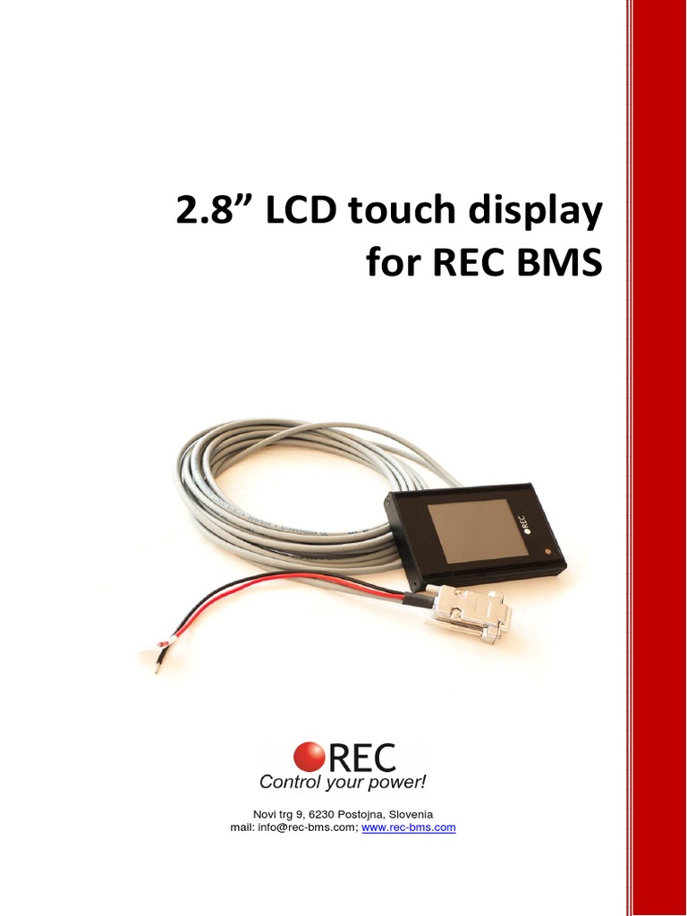 REC BMS LCD Manual | PDF | Liquid Crystal Display | Backlight