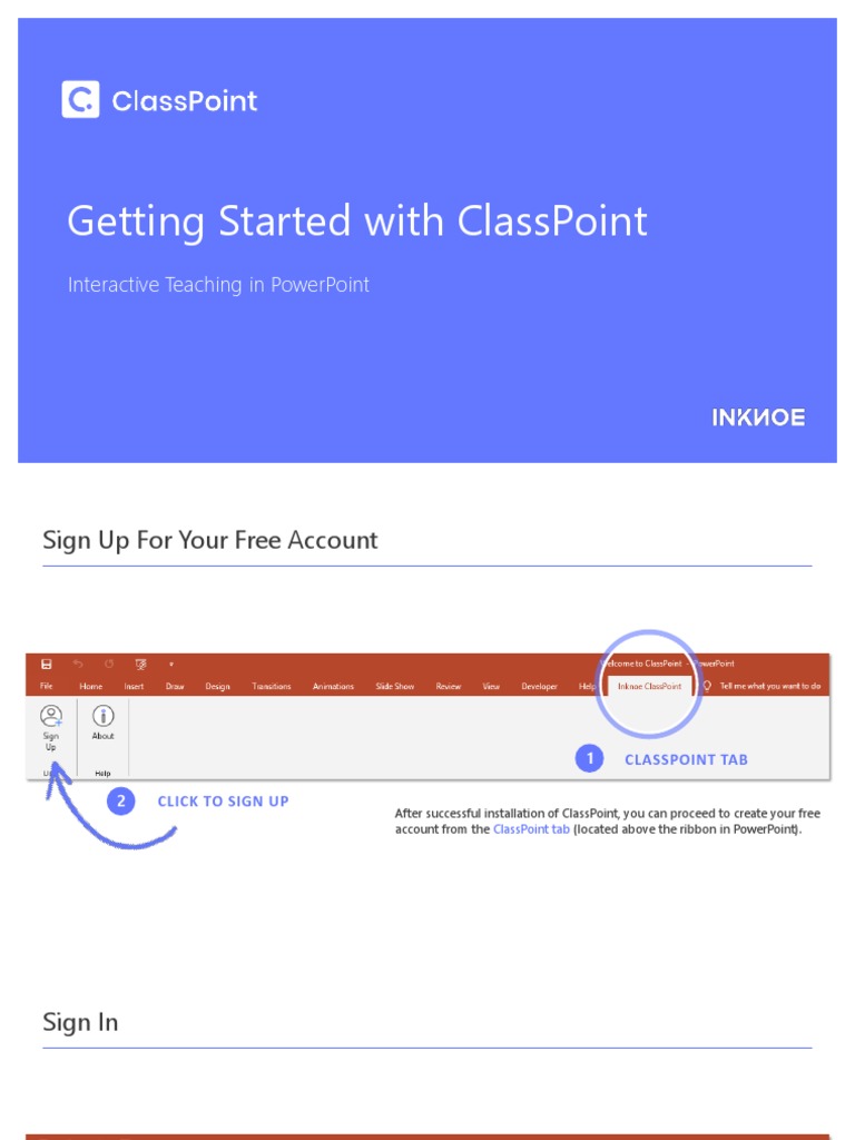 Getting Started With ClassPoint | PDF | Microsoft Power Point | Software