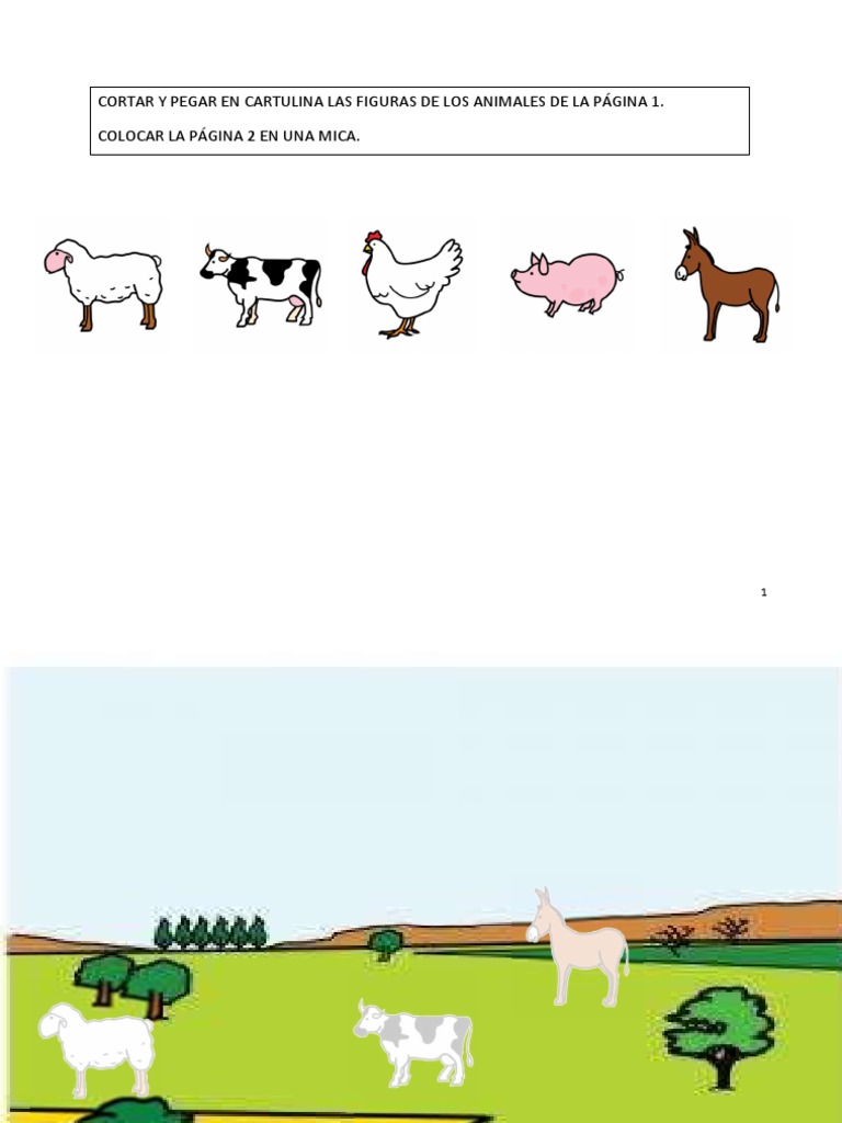 Animales de La Granja TEACCH | PDF