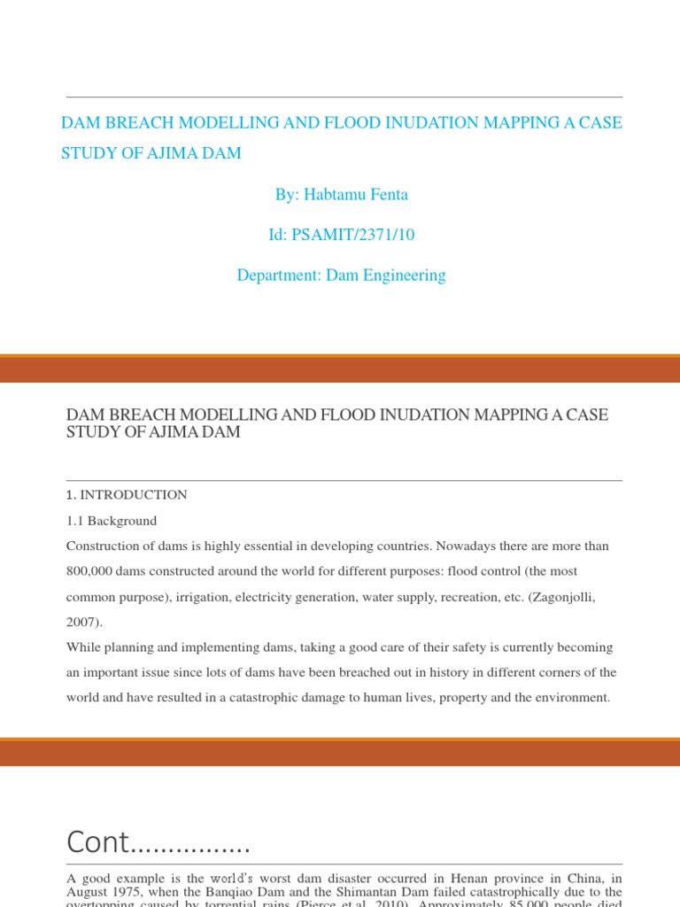 Ajima Dam Breach Flood Mapping Study | PDF | Flood | Dam