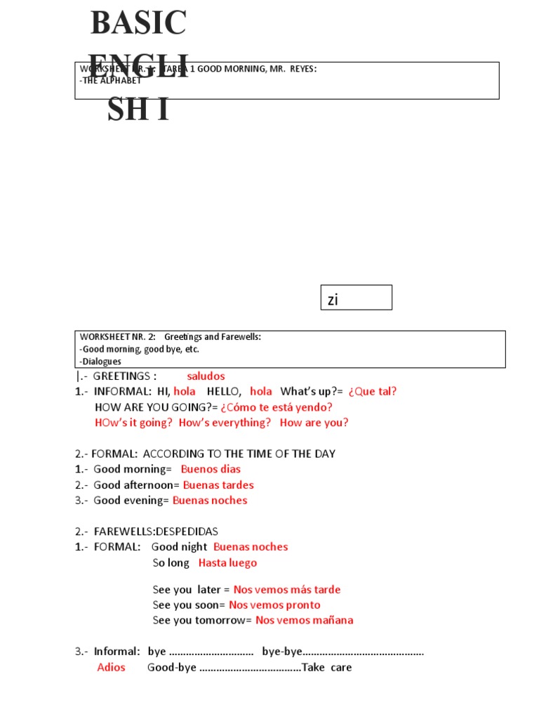 Inglés Básico I Pdf Syntax Language Mechanics