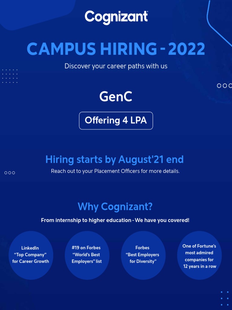 Cognizant - Campus Hiring Process - GenC | PDF